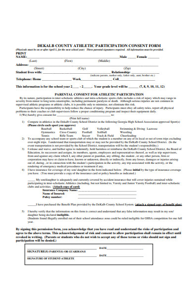 FREE 51+ Athlete Forms in PDF | MS Word