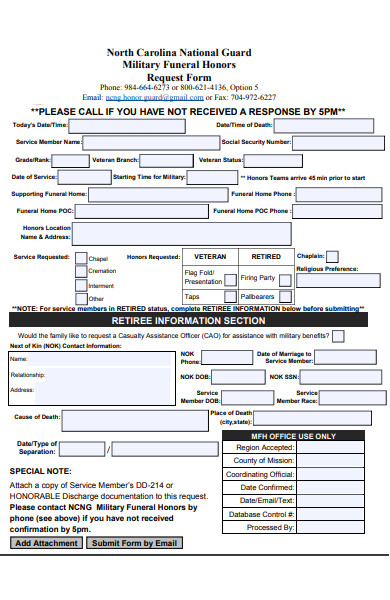 FREE 51+ Funeral Forms in PDF | MS Word