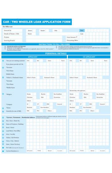 FREE 55+ Loan Forms in PDF | MS Word | Excel