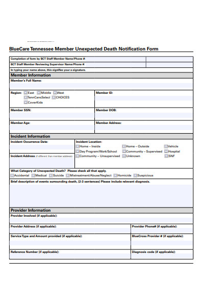 FREE 51+ Death Forms in PDF | MS Word