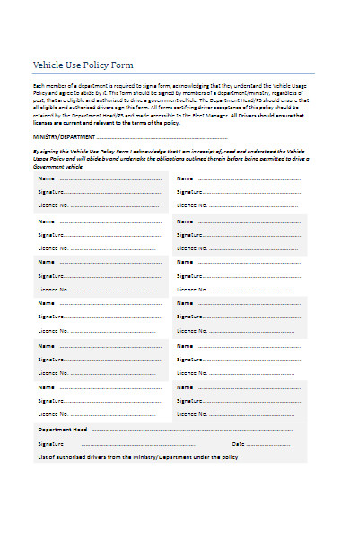 FREE 50+ Policy Forms Download – How to Create Guide, Tips
