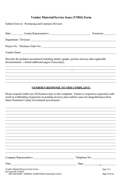 FREE 50+ Construction Forms in PDF | MS Word