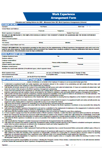 FREE 50+ Work Forms in PDF | MS Word