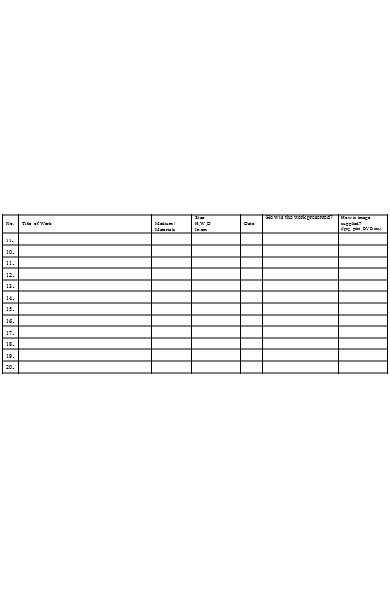 FREE 50+ Work Forms in PDF | MS Word