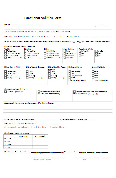 FREE 50+ Work Forms in PDF | MS Word