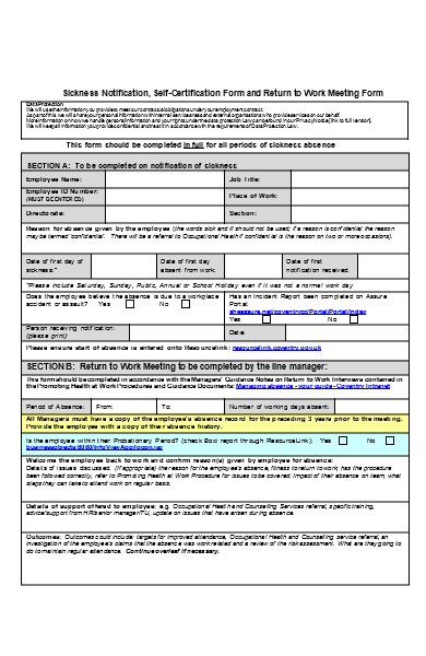 FREE 50+ Work Forms in PDF | MS Word
