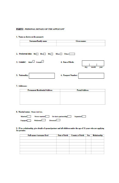 FREE 50+ Work Forms in PDF | MS Word