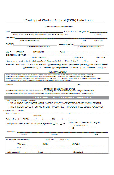 FREE 50+ Worker Forms Download – How to Create Guide, Tips