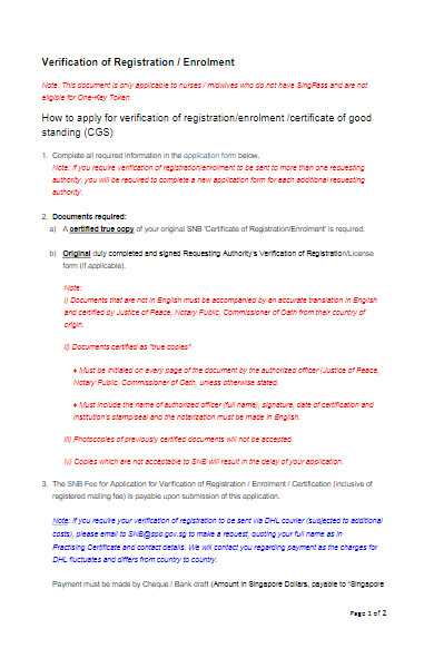 FREE 50+ Application Verification Forms Download – How to Create Guide ...