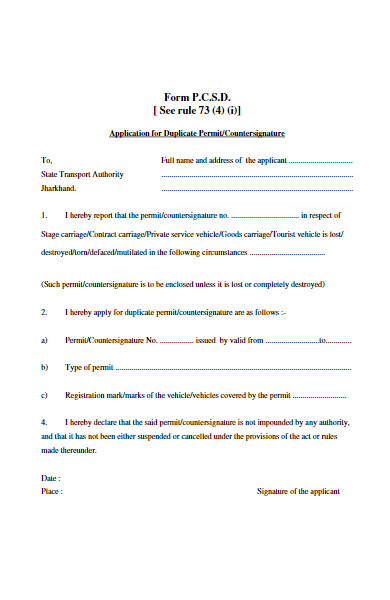 FREE 50+ Permit Forms Download – How to Create Guide, Tips