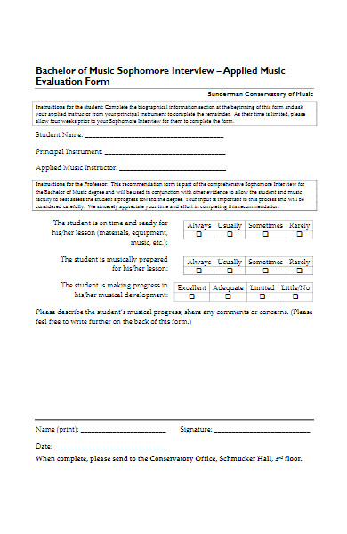 FREE 50+ Music Forms in PDF | MS Word | MS Excel