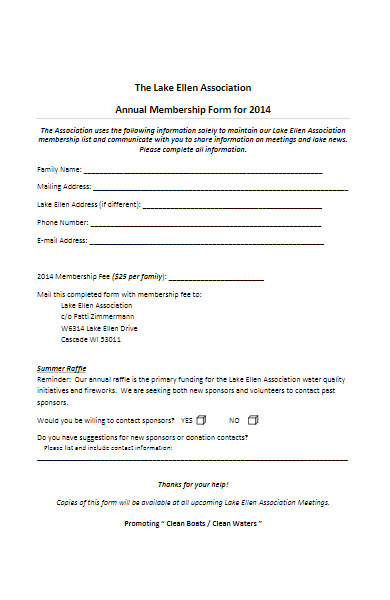 FREE 50+ Association Forms in PDF | MS Word