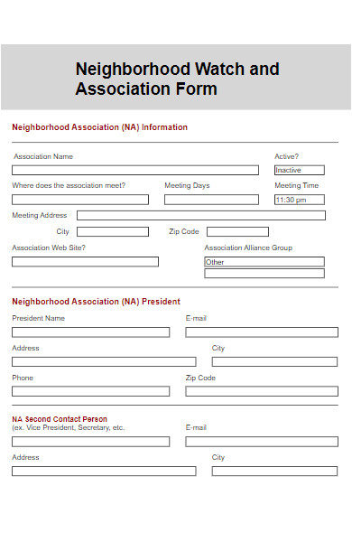 FREE 50+ Association Forms in PDF | MS Word