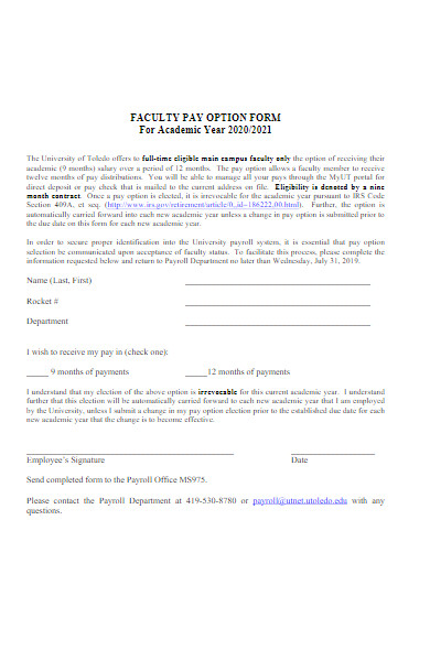 FREE 50+ Option Forms in PDF | MS Word | MS Excel