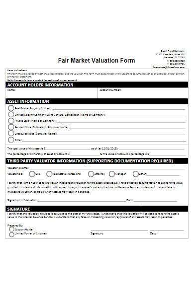 FREE 45+ Value Forms Download – How to Create Guide, Tips