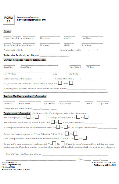 FREE 50+ Individual Forms Download – How to Create Guide, Tips