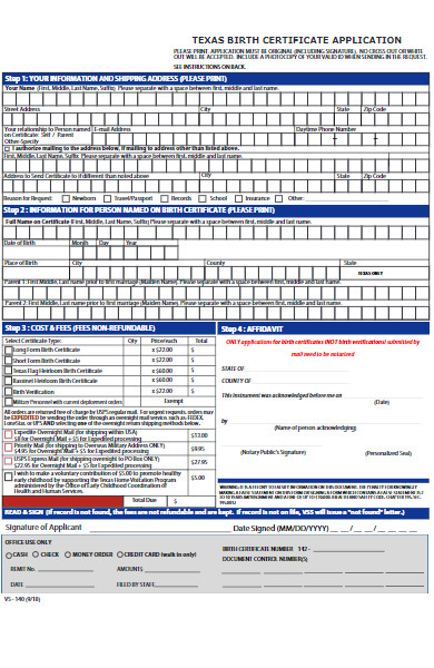 FREE 15+ Birth Forms in PDF