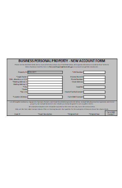 FREE 50+ Property Forms in PDF | MS Word | MS Excel