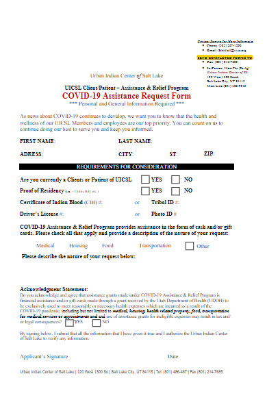 FREE 15+ COVID-19 Assistance Forms Download – How to Create Guide, Tips