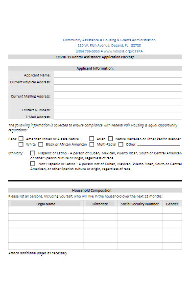 FREE 15+ COVID-19 Assistance Forms Download – How to Create Guide, Tips