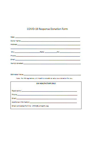 FREE 15+ COVID-19 Donation Forms Download – How to Create Guide, Tips