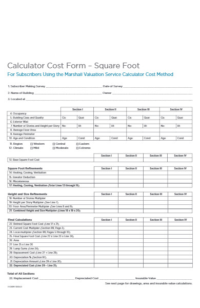 FREE 18+ Calculator Forms Download – How to Create Guide, Tips