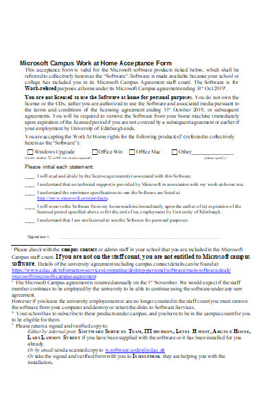 FREE 45+ Work From Home Forms in PDF | MS Word