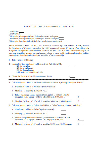 FREE 35+ Custody Forms Download – How to Create Guide, Tips