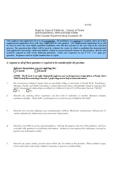 FREE 35+ Custody Forms Download – How to Create Guide, Tips