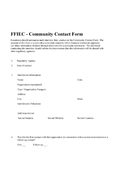 FREE 50+ Community Forms in PDF | MS Word