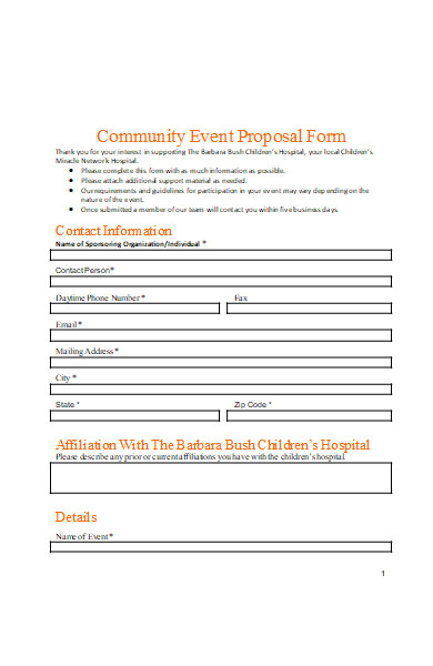 FREE 50+ Community Forms in PDF | MS Word