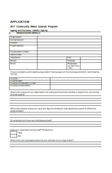 FREE 50+ Community Forms in PDF | MS Word