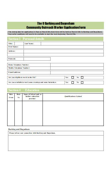 FREE 50+ Community Forms in PDF | MS Word