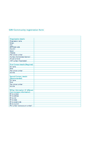 FREE 50+ Community Forms in PDF | MS Word