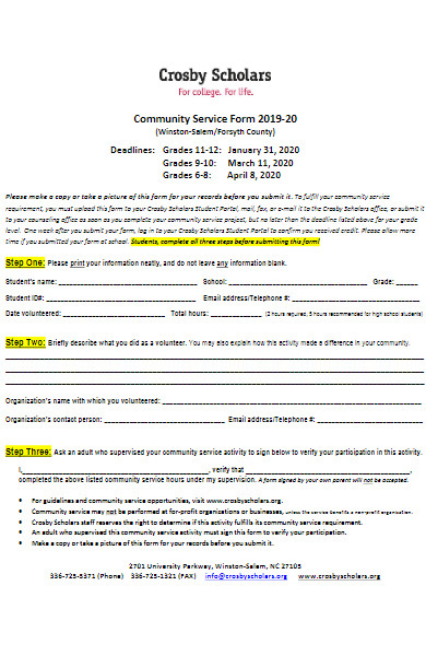 FREE 50+ Community Forms in PDF | MS Word