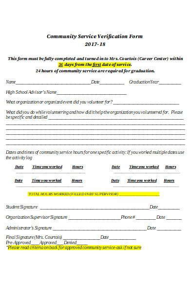 FREE 50+ Community Forms in PDF | MS Word