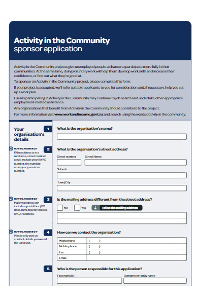 FREE 50+ Community Forms in PDF | MS Word