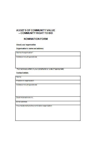 FREE 50+ Community Forms in PDF | MS Word