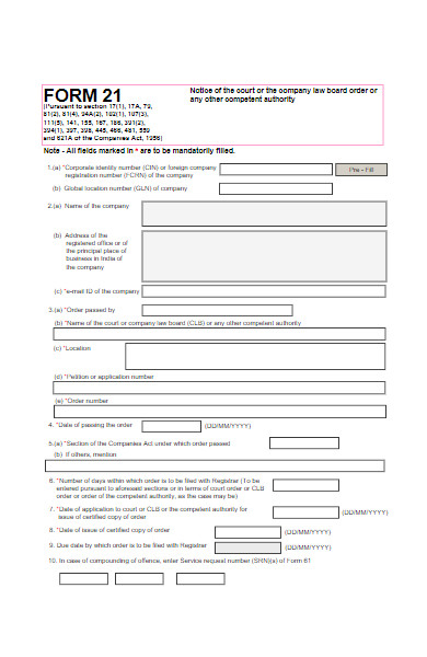 FREE 50+ Company Forms Download – How to Create Guide, Tips