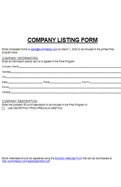 FREE 50+ Company Forms Download – How to Create Guide, Tips