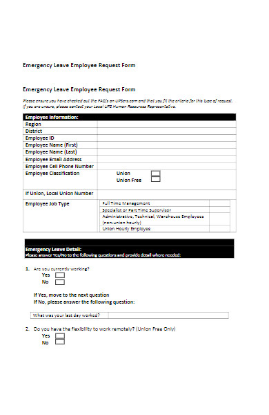 FREE 25+ COVID-19 Self Quarantine Employee Leave Forms Download – How ...