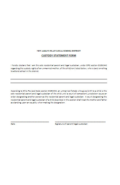 FREE 35+ Custody Forms Download – How to Create Guide, Tips