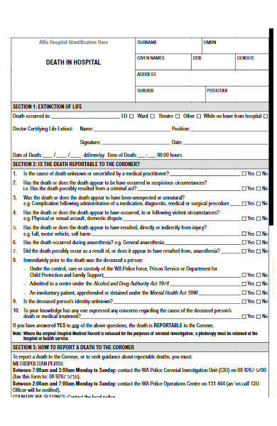 FREE 50+ Hospital Forms in PDF | MS Word | MS Excel