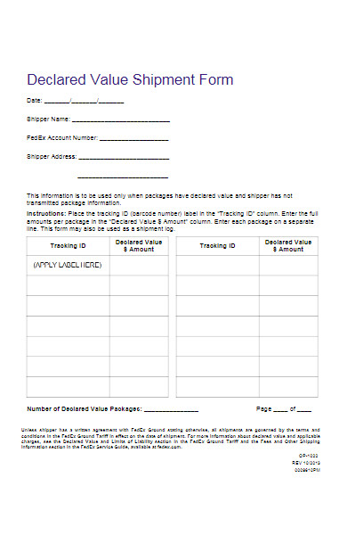 FREE 45+ Value Forms Download – How to Create Guide, Tips