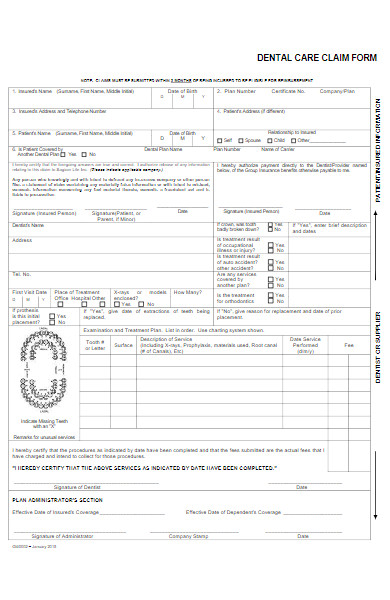 FREE 50+ Dental Forms Download – How to Create Guide, Tips