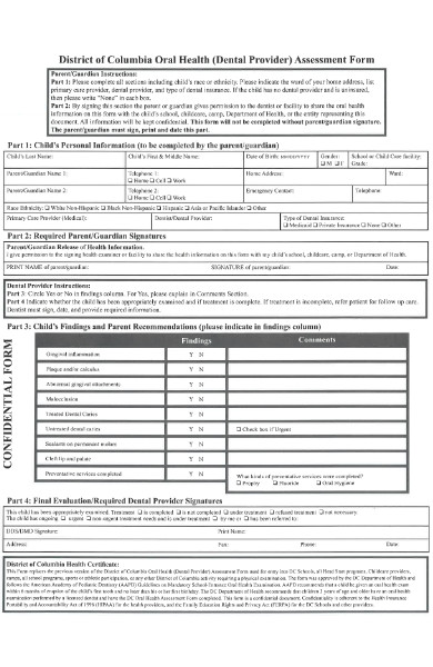 FREE 50+ Dental Forms Download – How to Create Guide, Tips