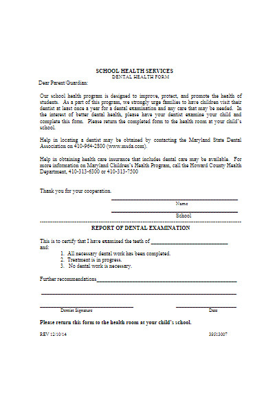 FREE 50+ Dental Forms Download – How to Create Guide, Tips