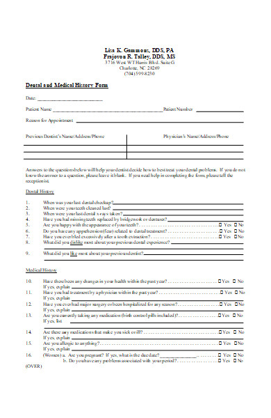 FREE 50+ Dental Forms Download – How to Create Guide, Tips