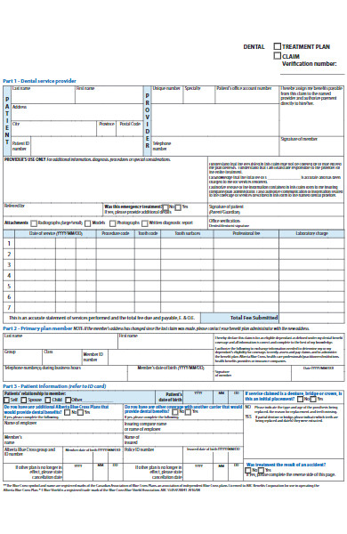 FREE 50+ Dental Forms Download – How to Create Guide, Tips