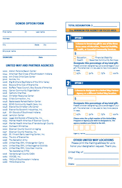 FREE 50+ Option Forms in PDF | MS Word | MS Excel